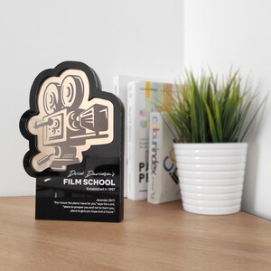 Personalized Recognition Award for Film Industry, Modern Customized ...