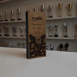 Wooden Trophy for Business Partner or Best Employee, Retirement Gift ...