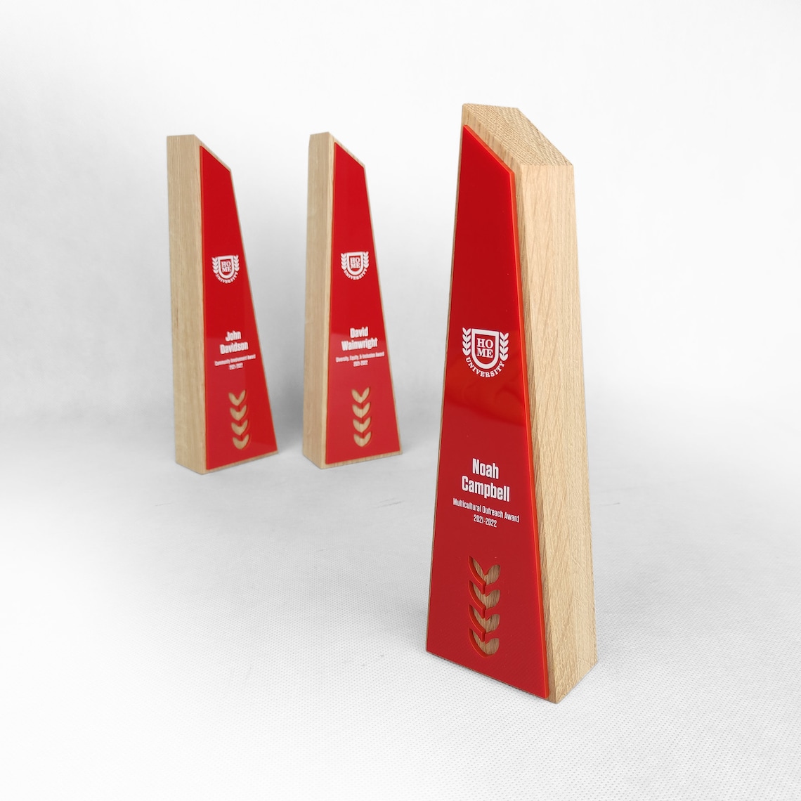 Triangle Wooden Trophy Personalized Plaque Custom - Etsy