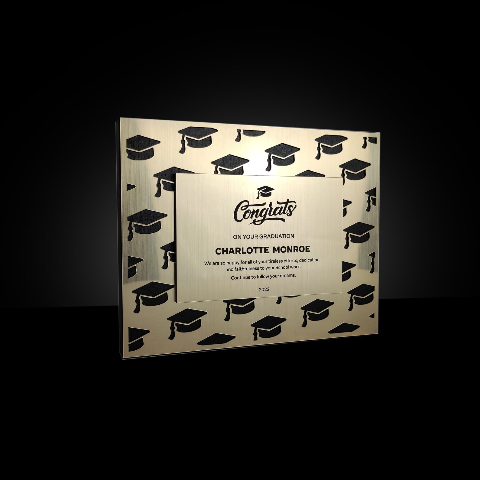 Customizable Engraved Plaque for Graduation Custom | Etsy