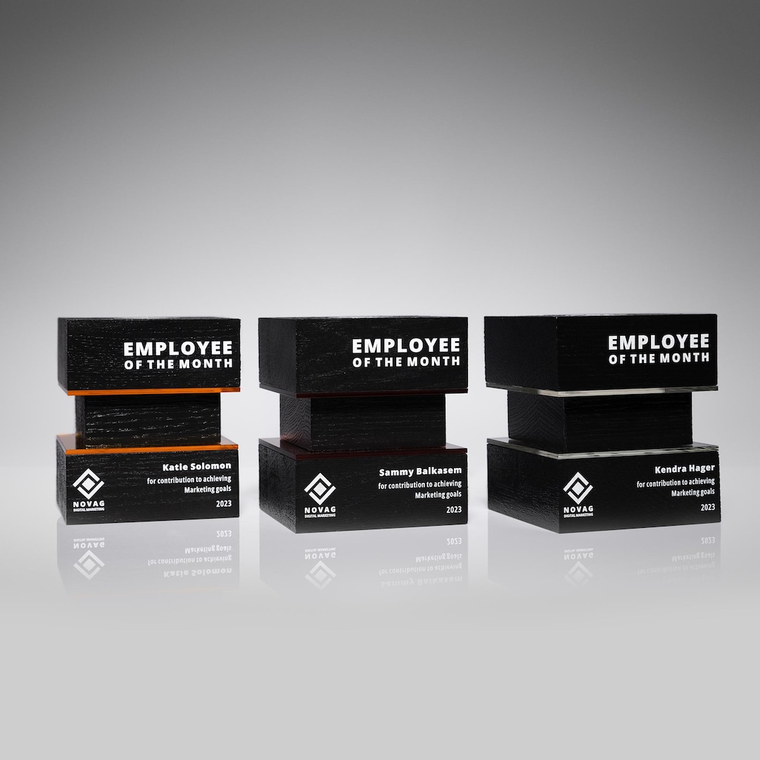 Premium Oak Trophy, Personalized Oakd Trophy Combined With Acrylic ...