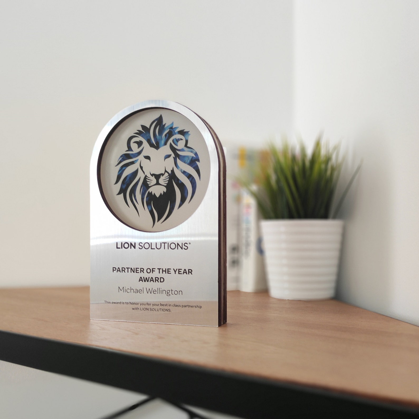 Unique Trophy for Business Partner Wooden Appreciation - Etsy