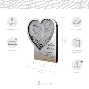Unique Lovers Award, Love Appreciation Trophy, Valentine Personalised ...