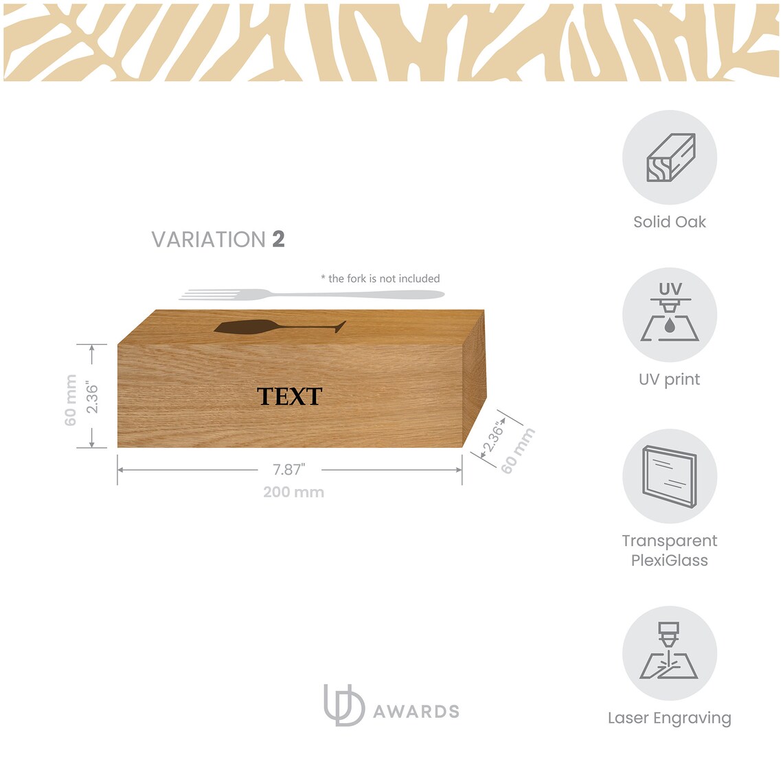 Personalized UV Printed Oak Trophy Custom Trophy Wood and - Etsy