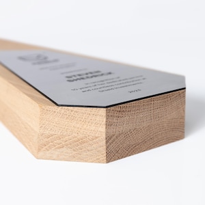 Bespoke Wooden Trophy, Irregular Shaped Award for Best Employee ...