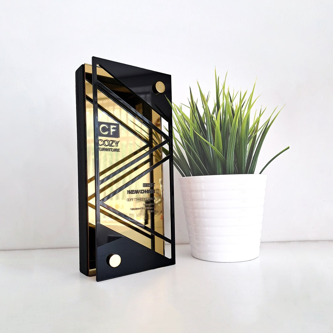 Plywood Trophy Combined With Two Layers of Laser Cut Acrylic Decorated ...