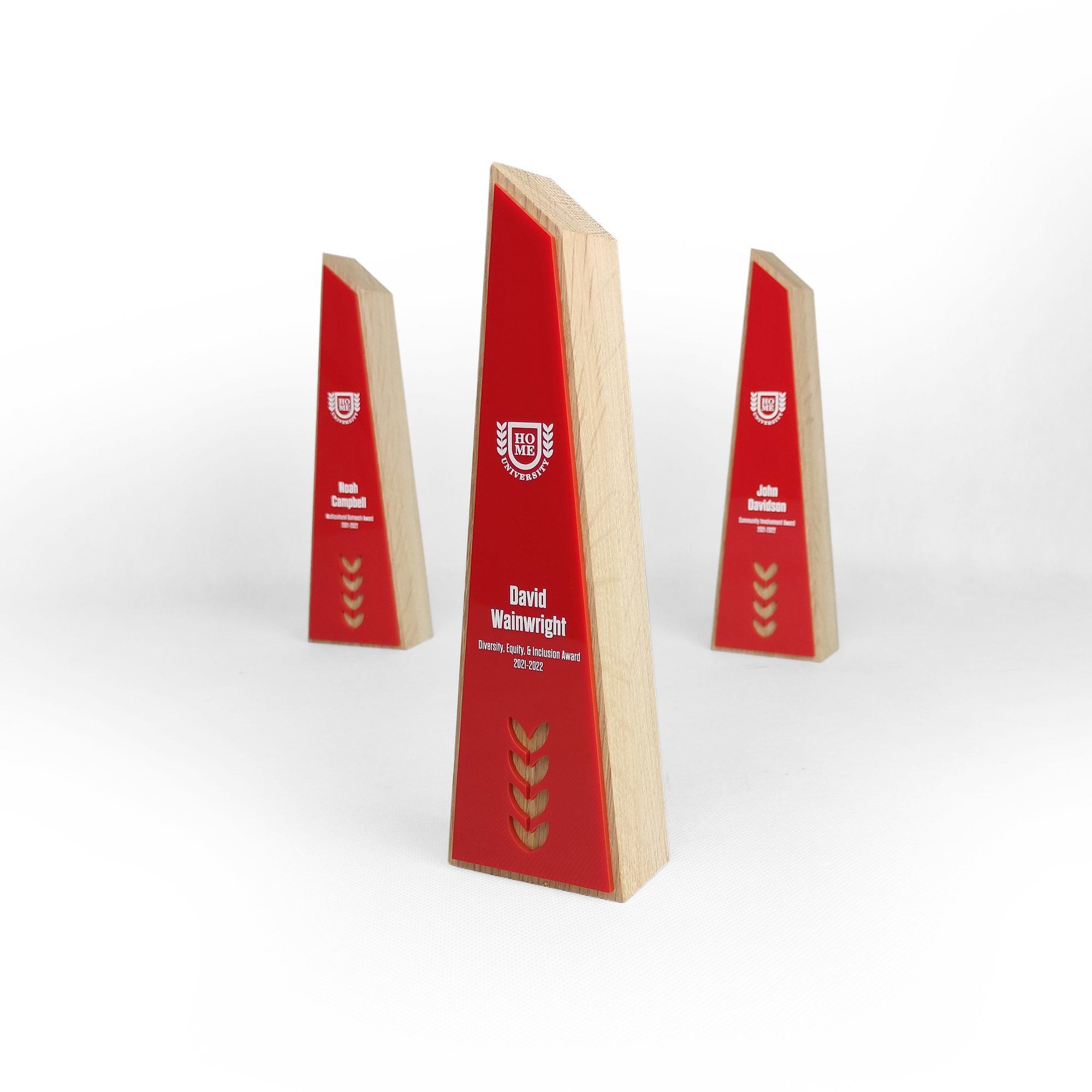 Triangle Wooden Trophy Personalized Plaque Custom - Etsy