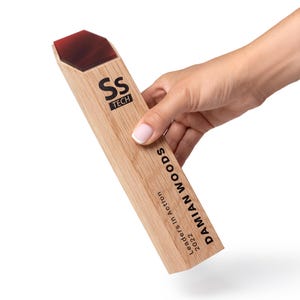 Unique, Handmade Natural Oak Trophy, Narrow Tower Shape Wooden Award ...