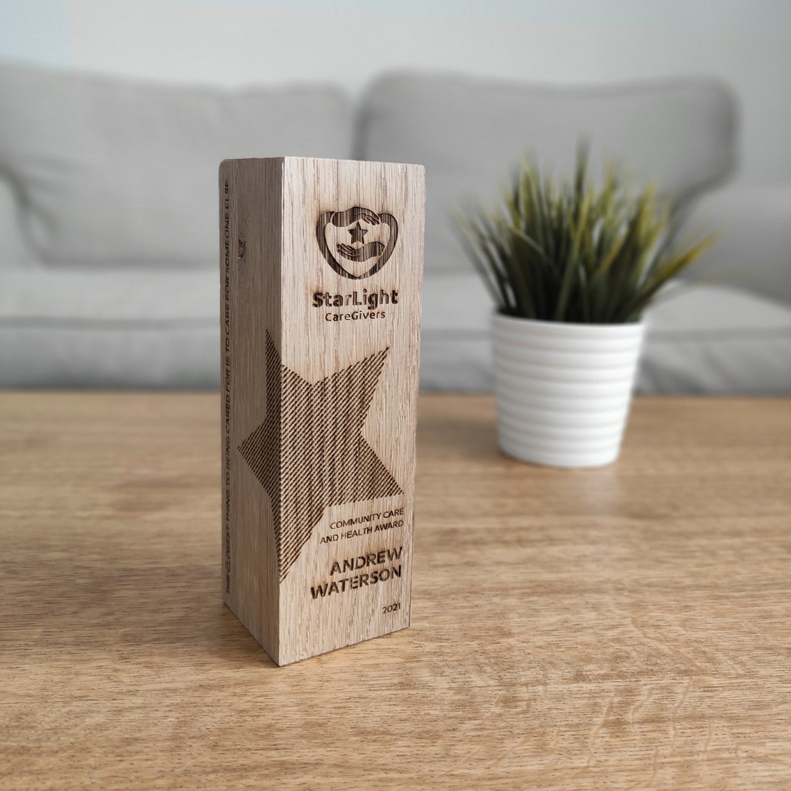 Eco-friendly Trophy Appreciation Award Recognition Wood - Etsy