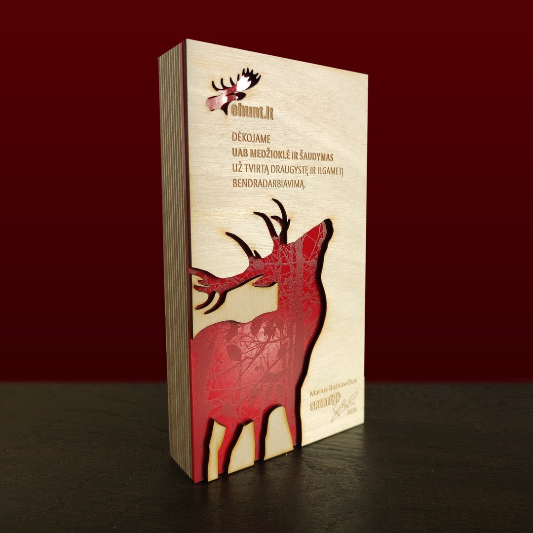 Engraved Wood and Acrylic Plaque, Custom Recognition Award ...