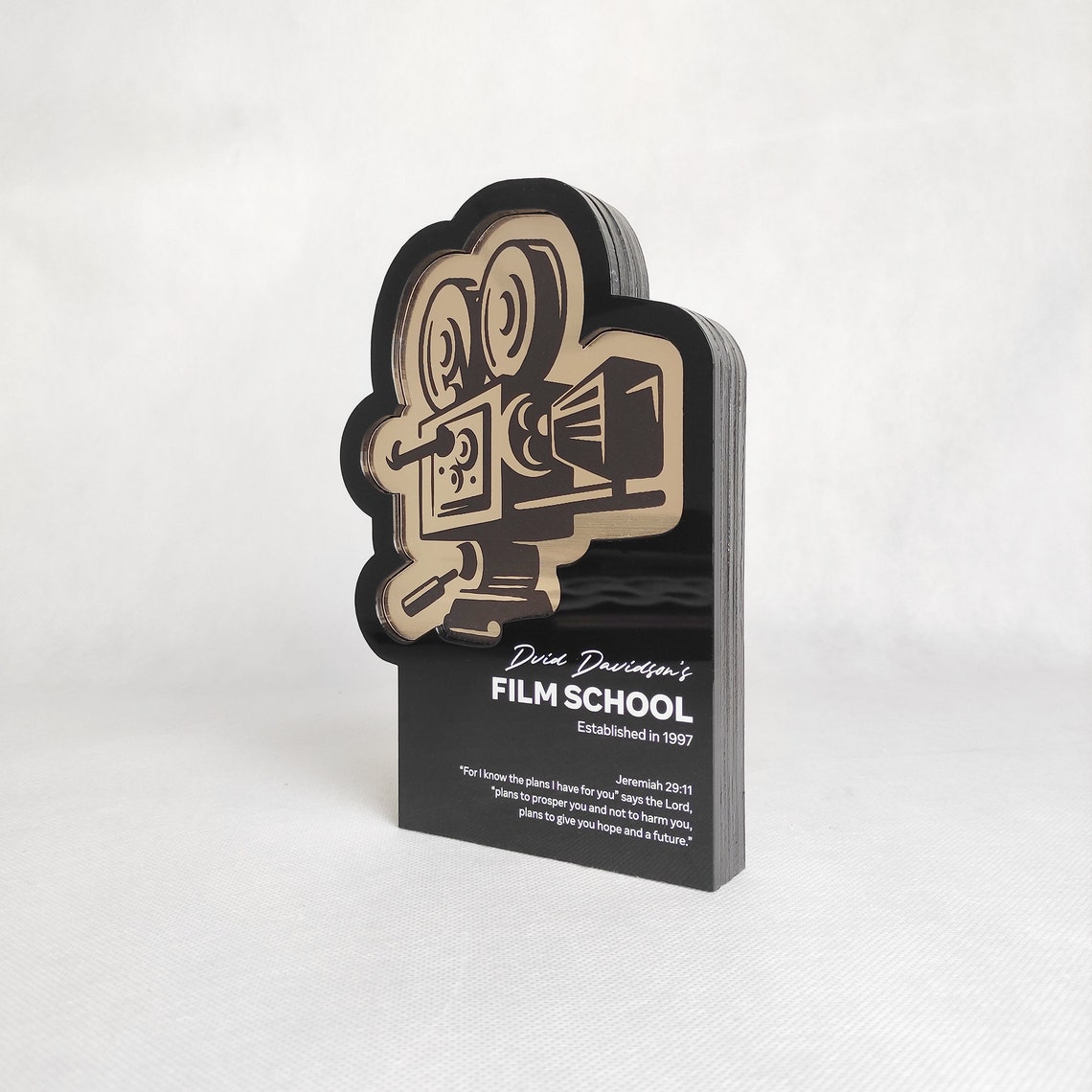 Personalized Recognition Award for Film Industry Modern - Etsy