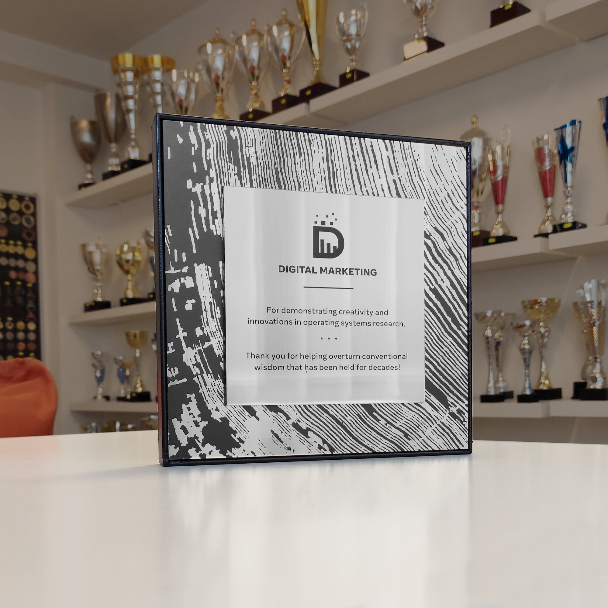 Metal Framed Customizable Trophy Personalized Award Combined - Etsy