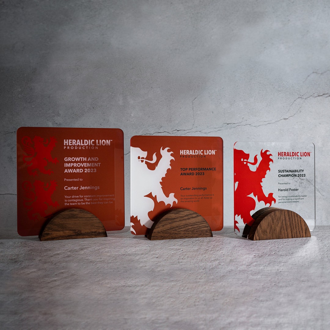 Personalized Acrylic Trophy for Special Milestone Celebrations, Bespoke ...