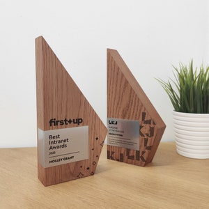 Exclusive Unique Design Trophy, Irregular Shaped Solid Wood Award for ...