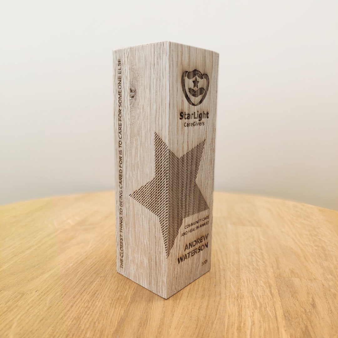 Eco-friendly Trophy, Appreciation Award, Recognition Wood Sign ...