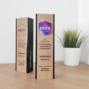 Rectangle Wooden Trophy, Appreciation Award, Customizable Oak Prize ...