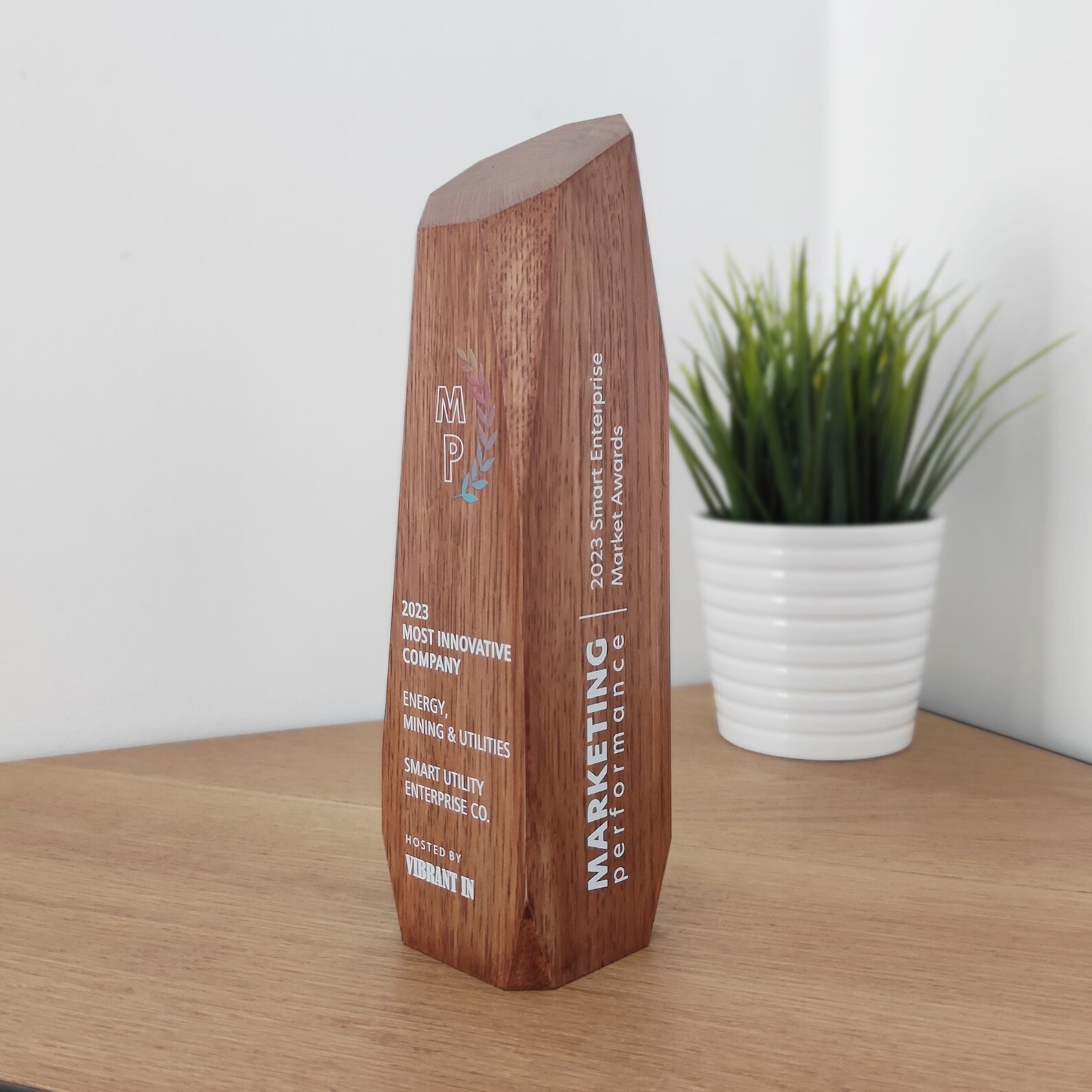 Handmade Oak Award Trophy, UV Printed Bespoke Prize - Etsy