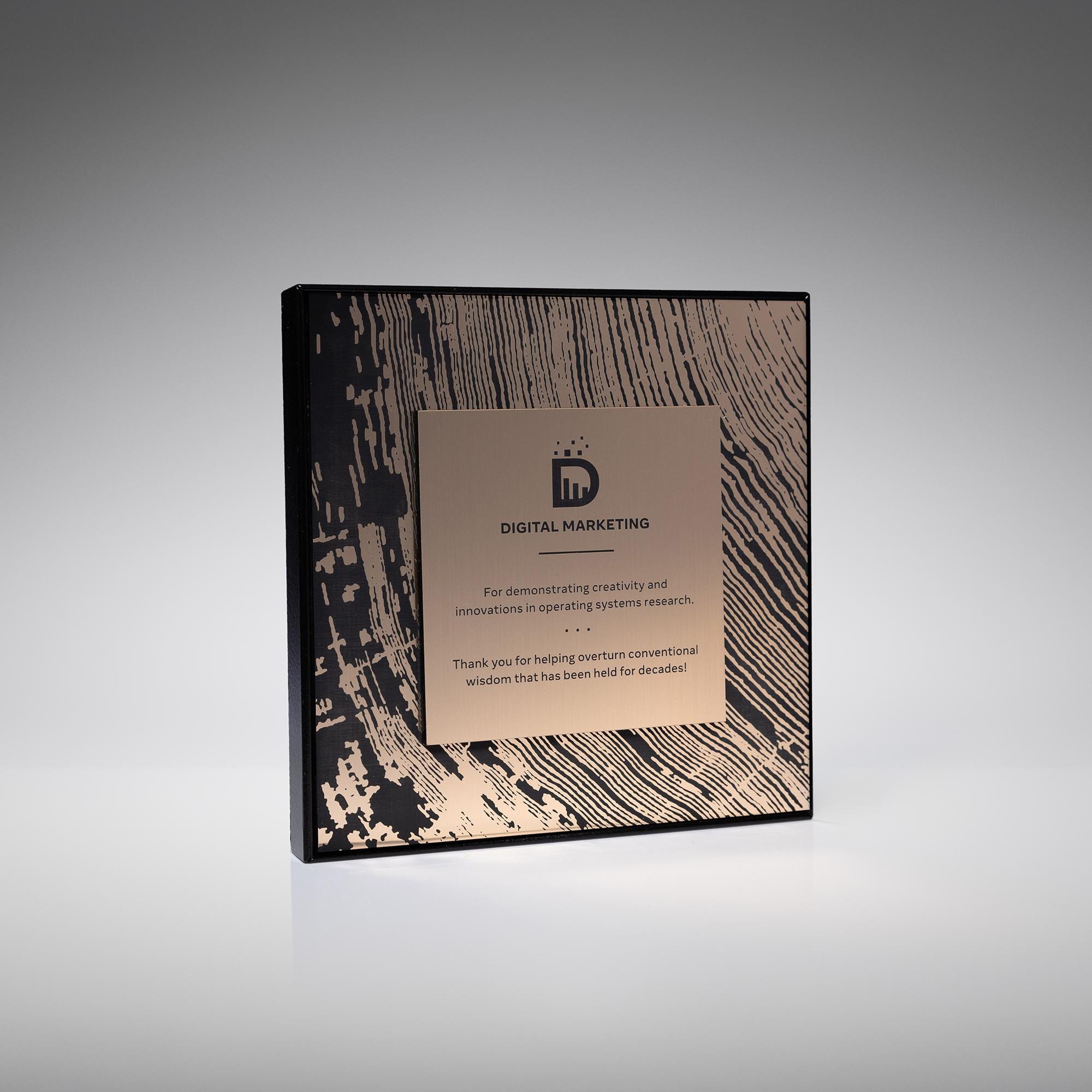 Metal Framed Customizable Trophy, Personalized Award Combined With ...