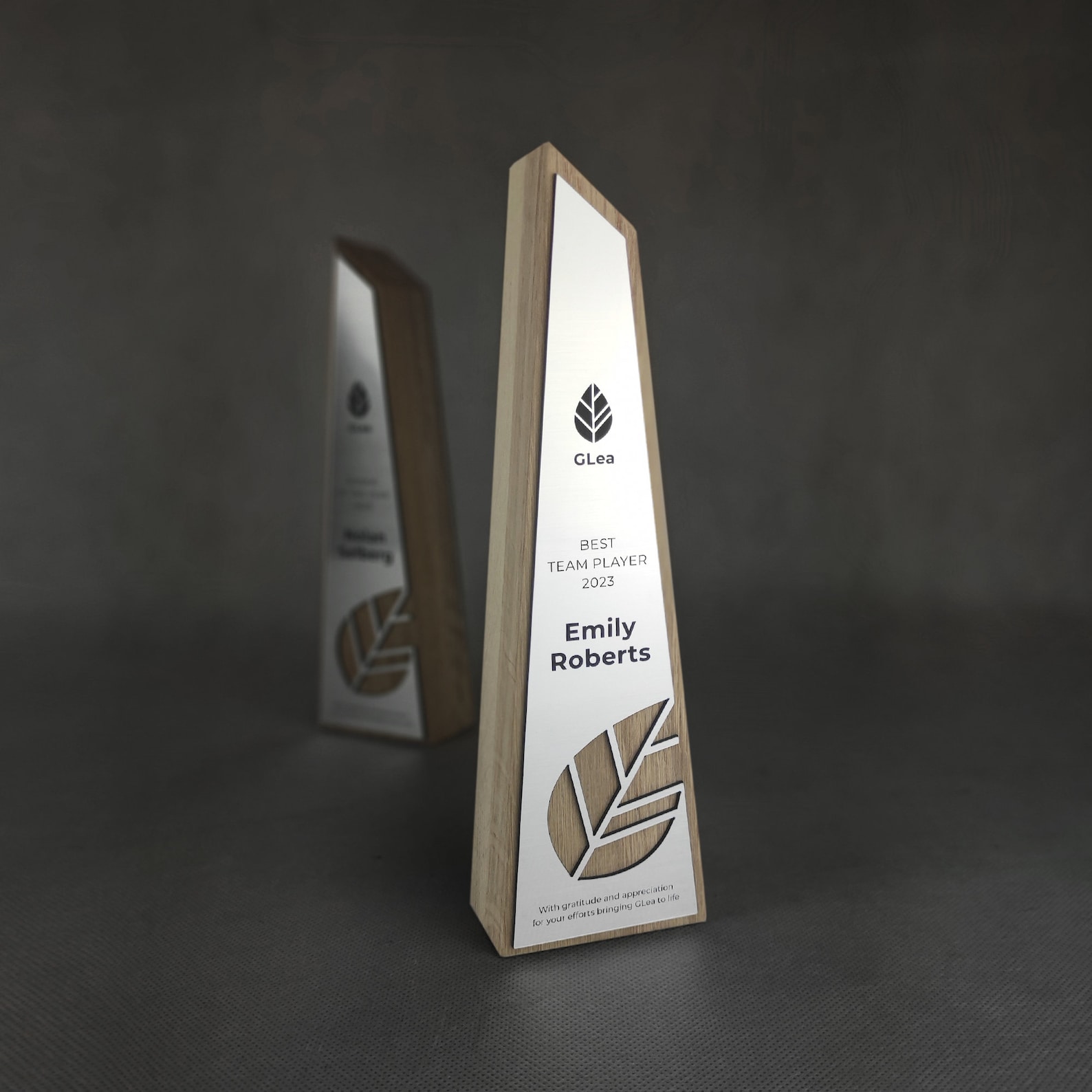 Solid Wood Trophy, Achievement Prize, Bespoke Recognition Award ...