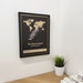 Personalized World Map Plaque, Custom Plywood Certificate, Recognition ...