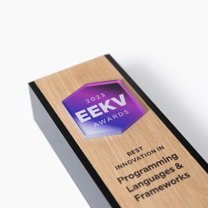 Rectangle Wooden Trophy, Appreciation Award, Customizable Oak Prize ...