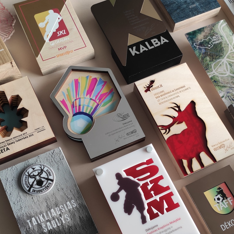 Bespoke Award Laser Engraved Trophy Personalized Office | Etsy