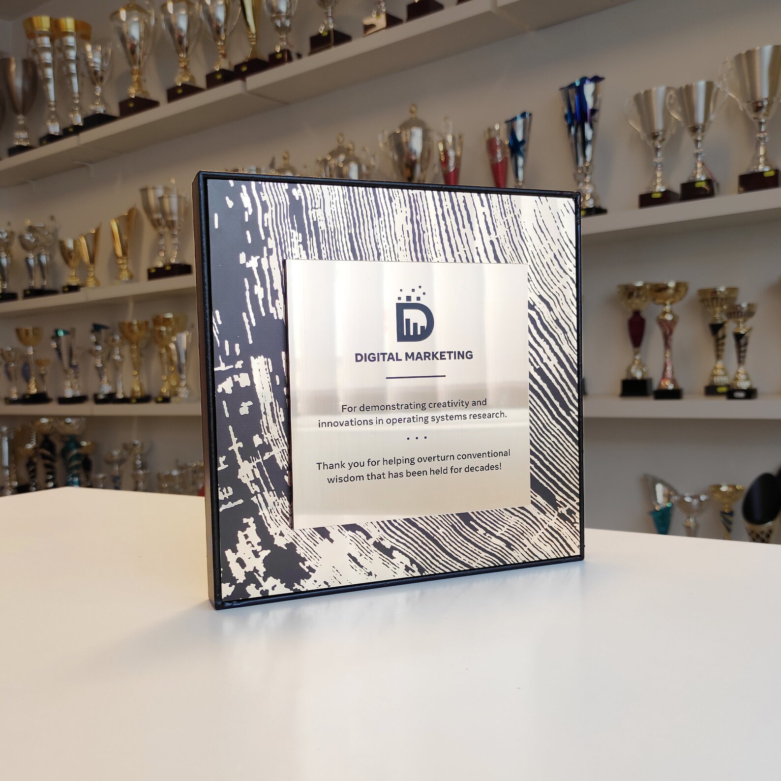 Metal Framed Customizable Trophy Personalized Award Combined - Etsy