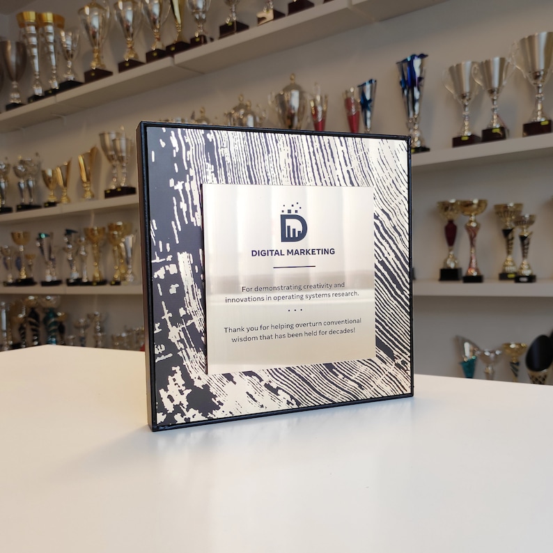 Metal Framed Customizable Trophy Personalized Award Combined - Etsy