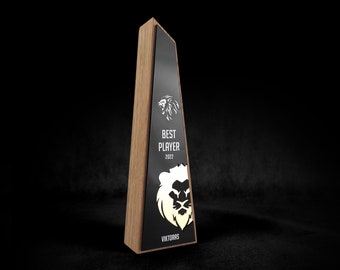 Worlds Best Friend Wooden Trophy Award Gift for Friends Mates Birthday ...