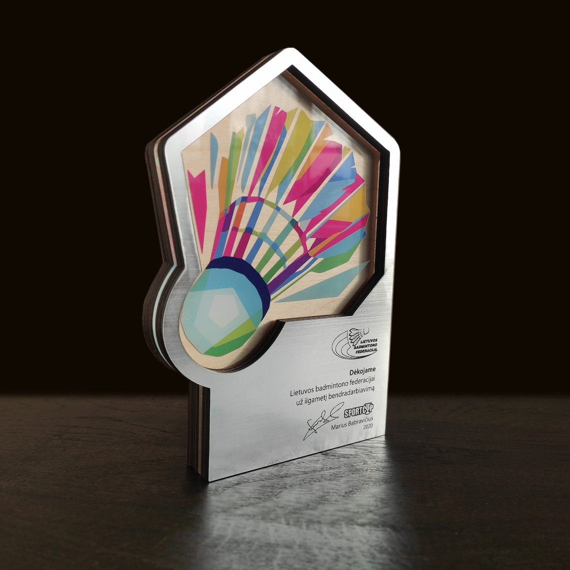 Bespoke Award, Laser Engraved Trophy, Personalized Office Award ...