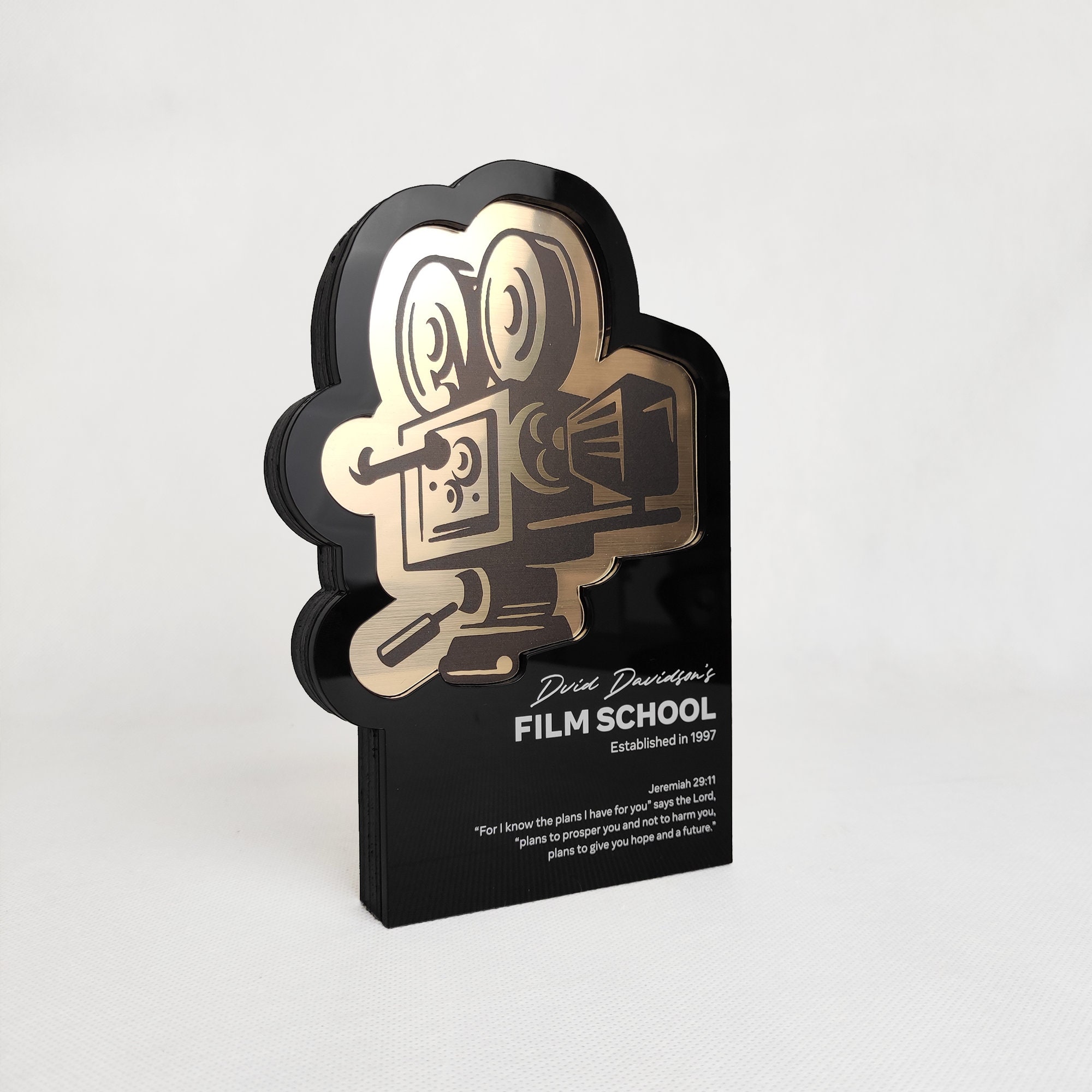 Personalized Recognition Award for Film Industry Modern - Etsy