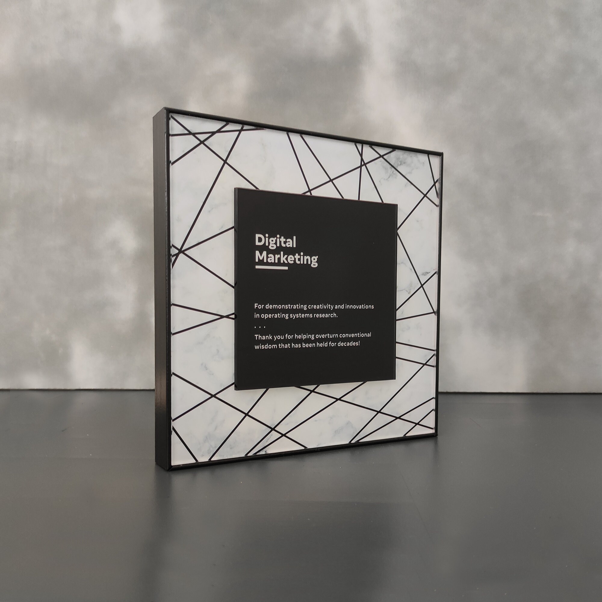 Customizable Square Metal Trophy Personalized Award Coated - Etsy Canada