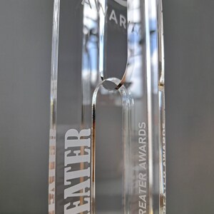 Bespoke Plexiglass and Wooden Trophy, Recognition Acrylic Award for ...