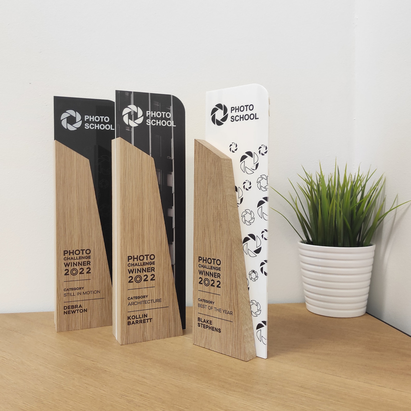 Modern Appretiation Award, Unique Wooden Trophy, Thank You Trophy, Gift ...