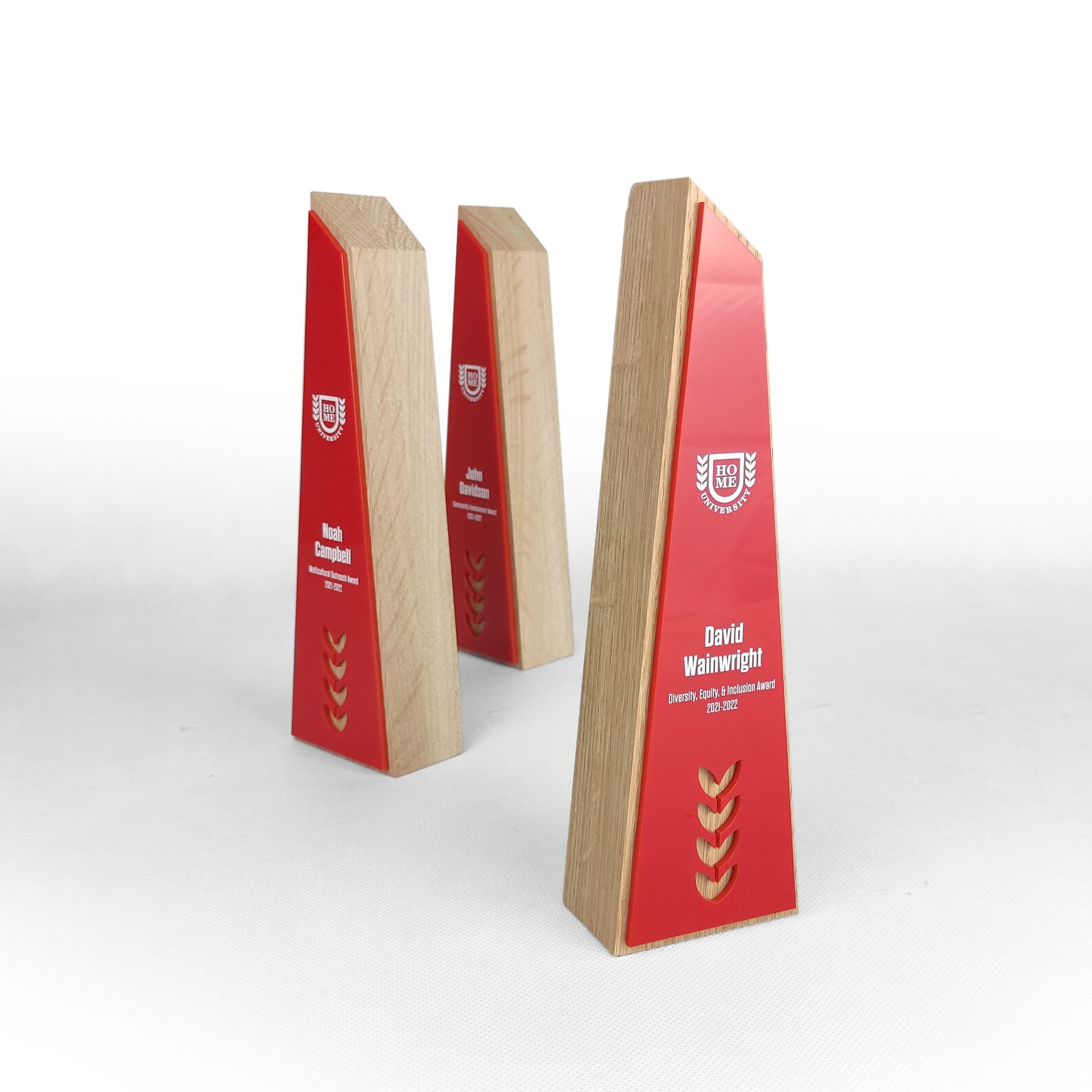 Triangle Wooden Trophy Personalized Plaque Custom - Etsy