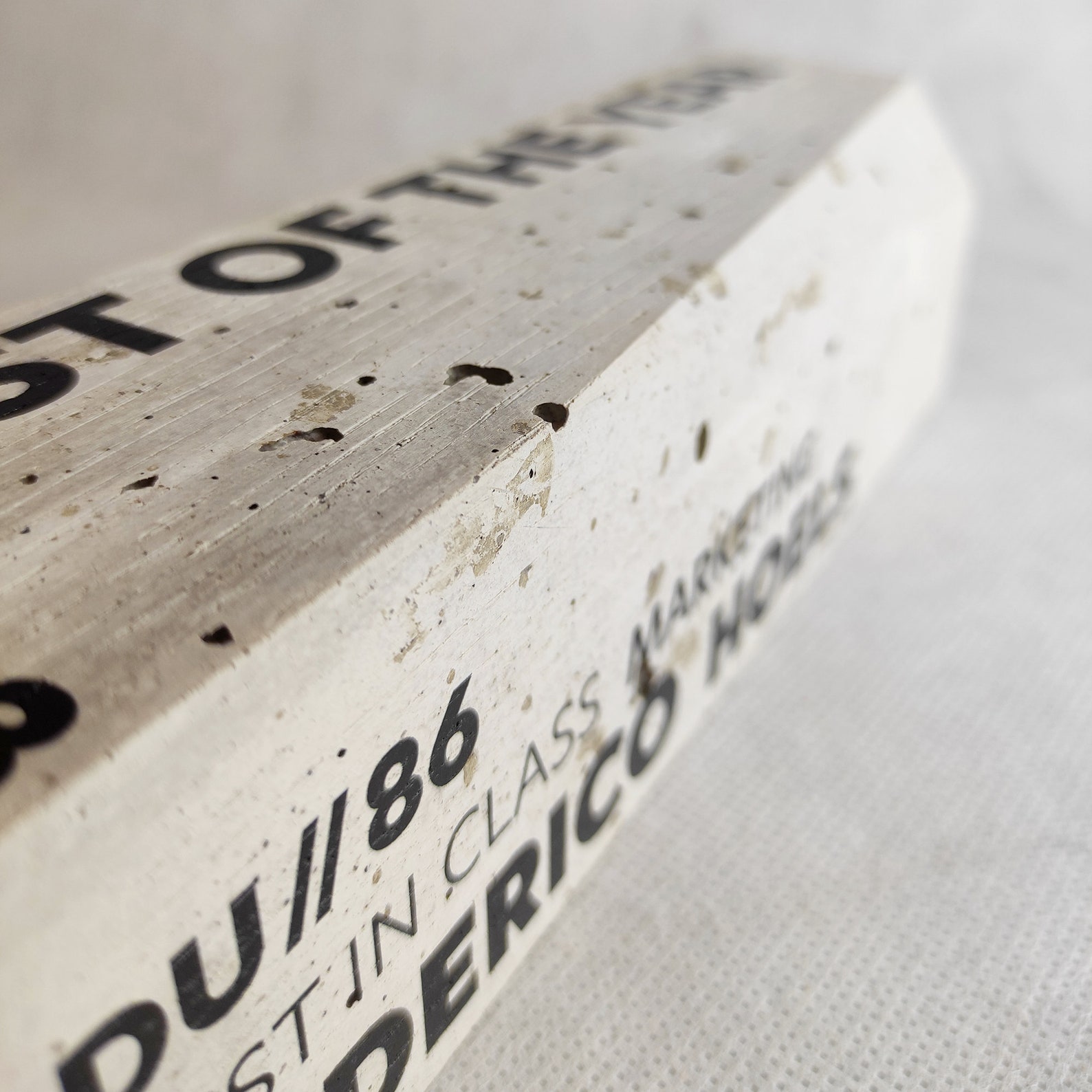 Handmade Trophy Cast From Concrete, Personalized Prize for Best ...