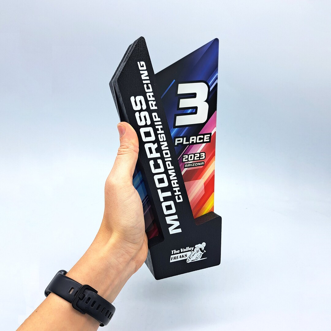 Bespoke Wooden Award Combined With Acrylic Details, Colorful ...