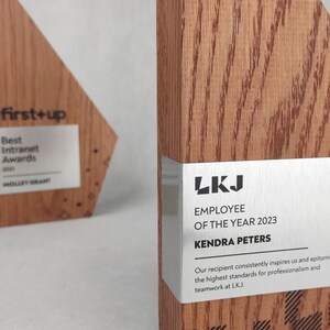Exclusive Unique Design Trophy, Irregular Shaped Solid Wood Award for ...