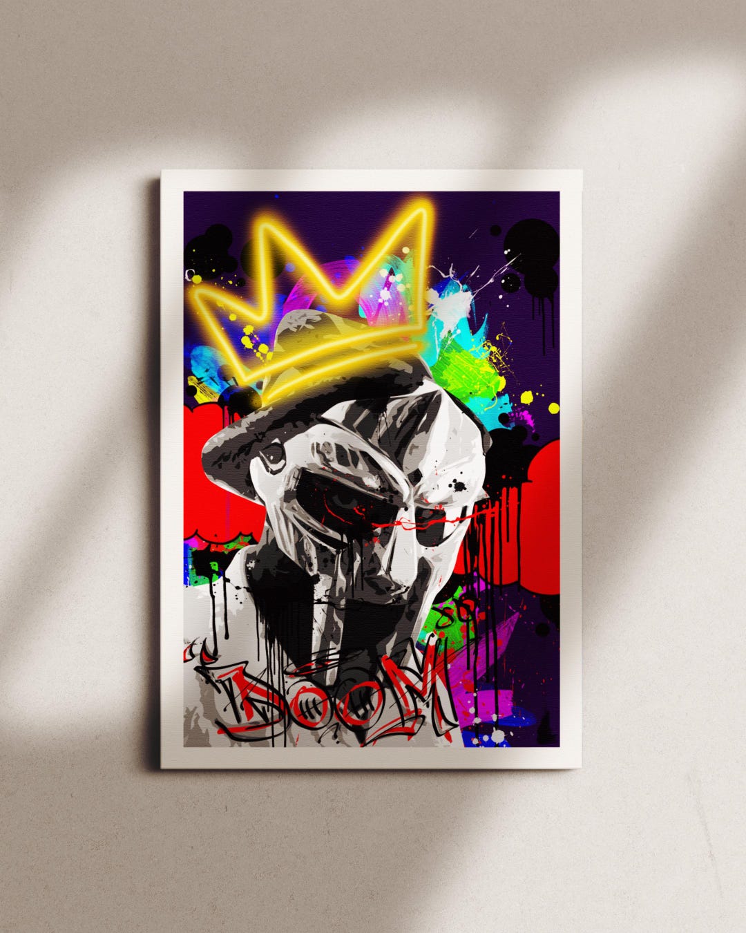 MF DOOM | Wall Art | Digital Painting | Hip Hop Legend - Etsy