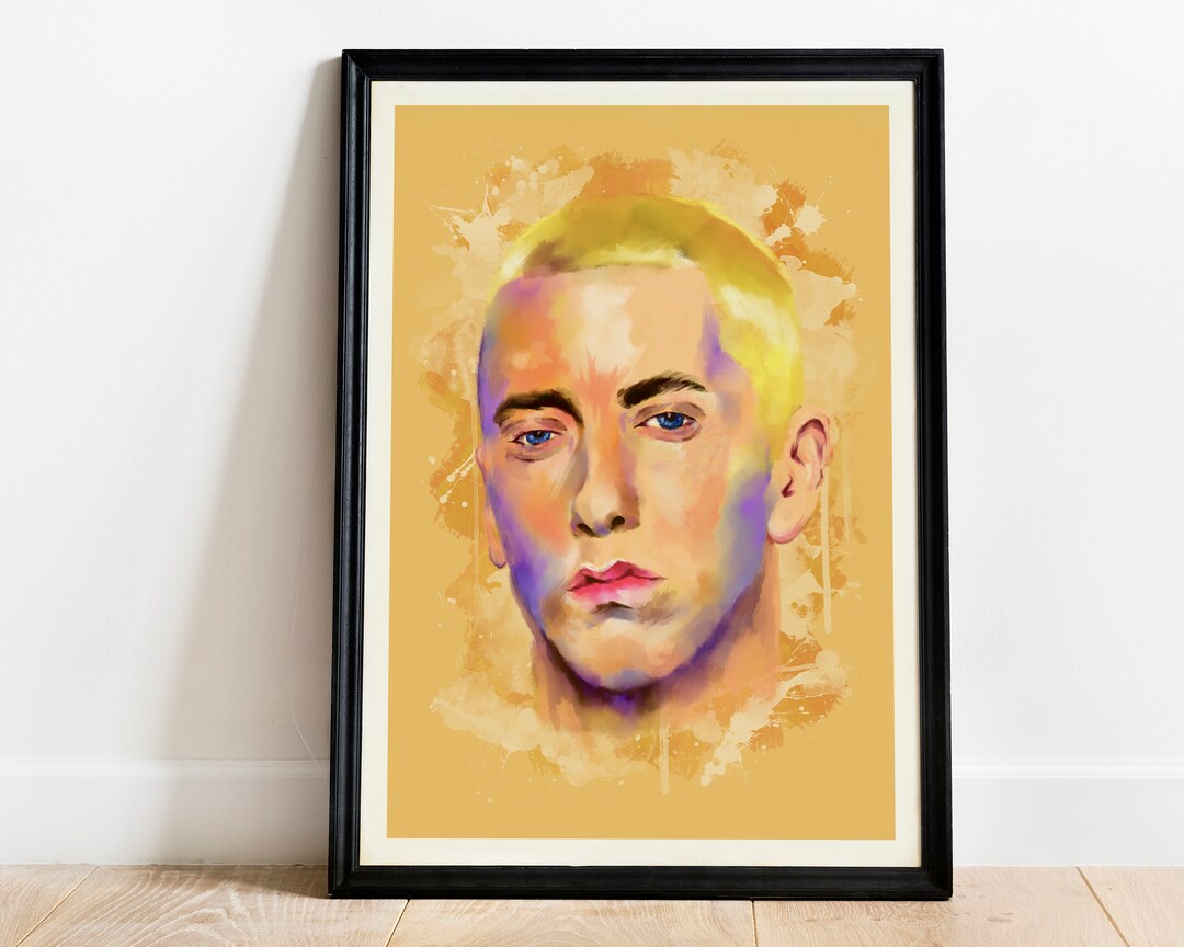 Eminem Digital Oil Painting Portrait. Art Print Fan Art - Etsy