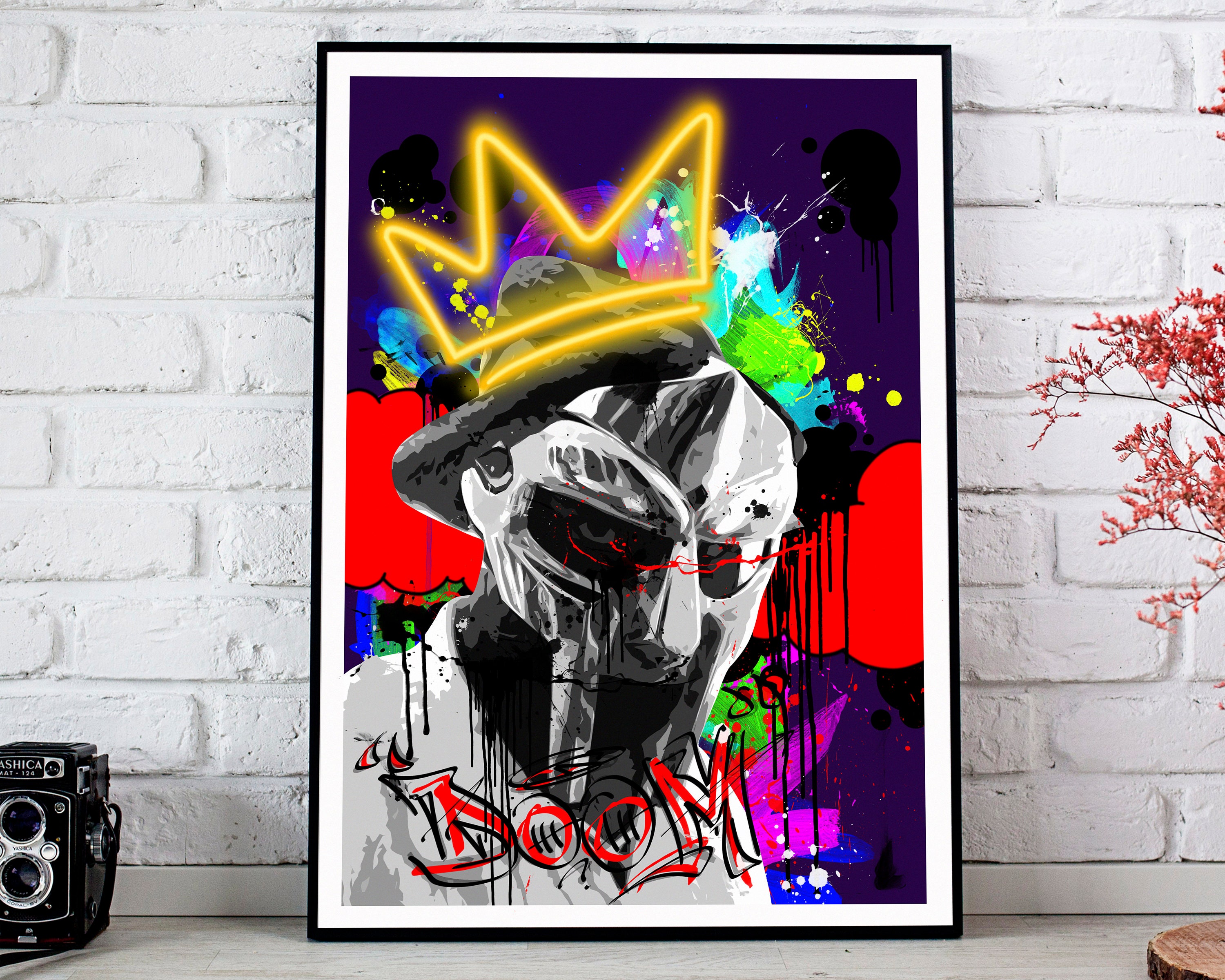 MF DOOM | Wall Art | Digital Painting | Hip Hop Legend - Etsy