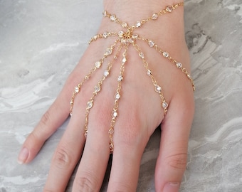 Diamond Hand Chain - Etsy