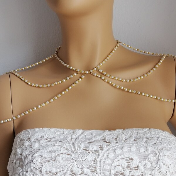 Shoulder Chain Necklace - Etsy
