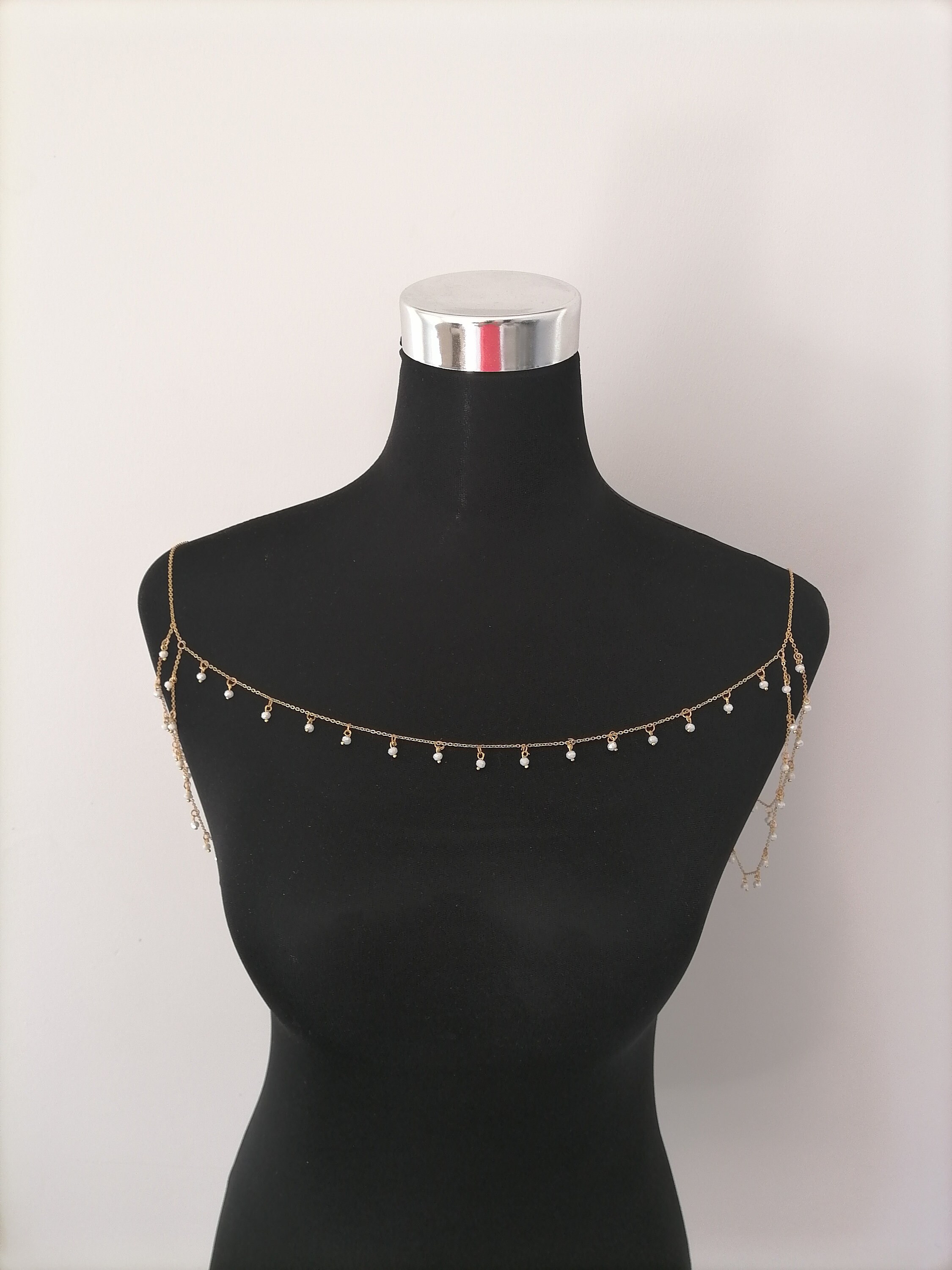 Shoulders Chain,body Jewelry,shoulders Beads Chain, Body Chain,layered ...