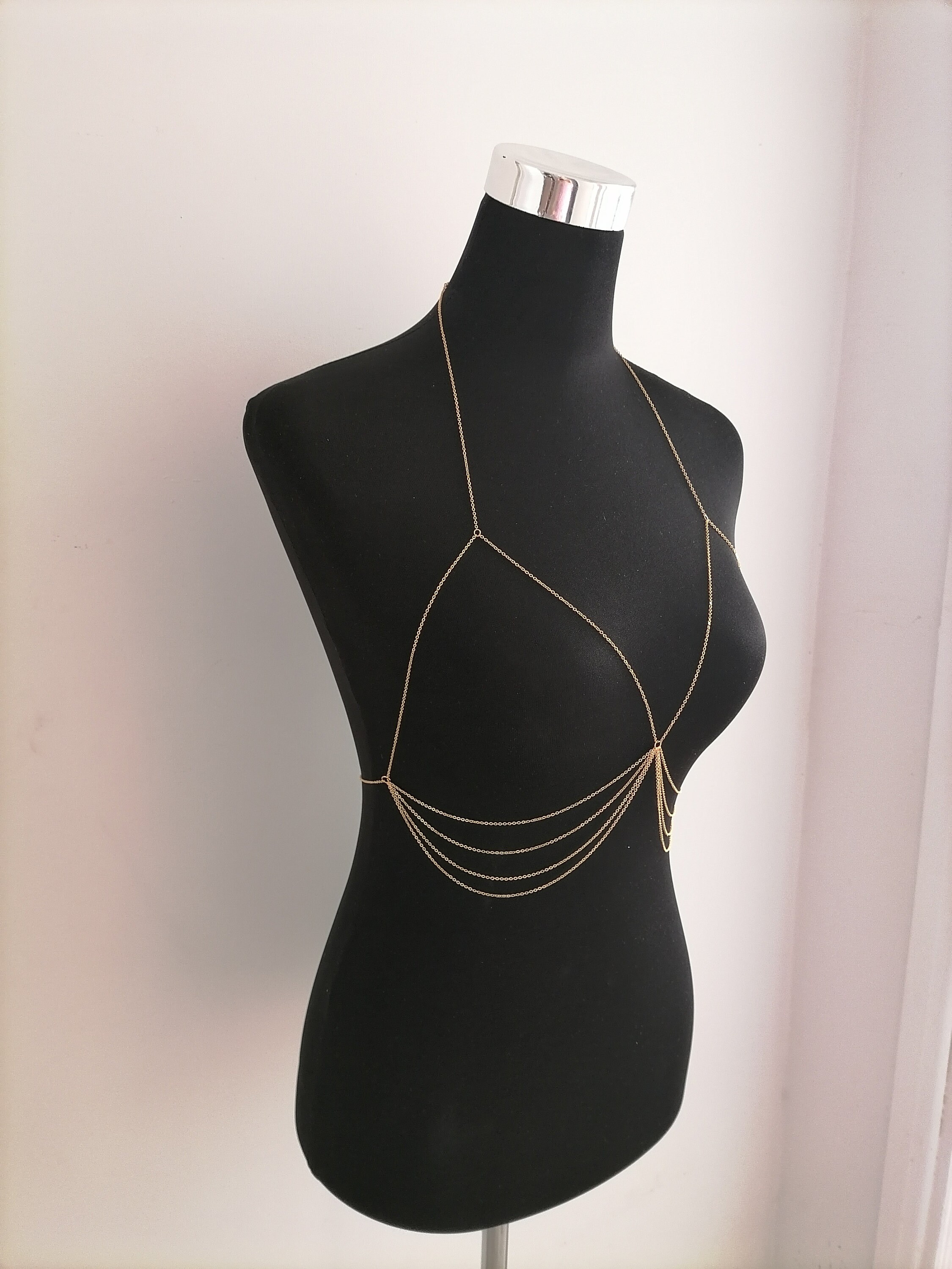 Body Chain Bralette,sexy Body Chain,bra Jewelry,belly Chain,harness ...