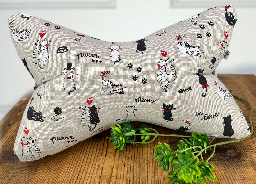 Cat Reading Pillow Cuddly Pillow Reading Bone Oeko-tex 100 Certificate ...