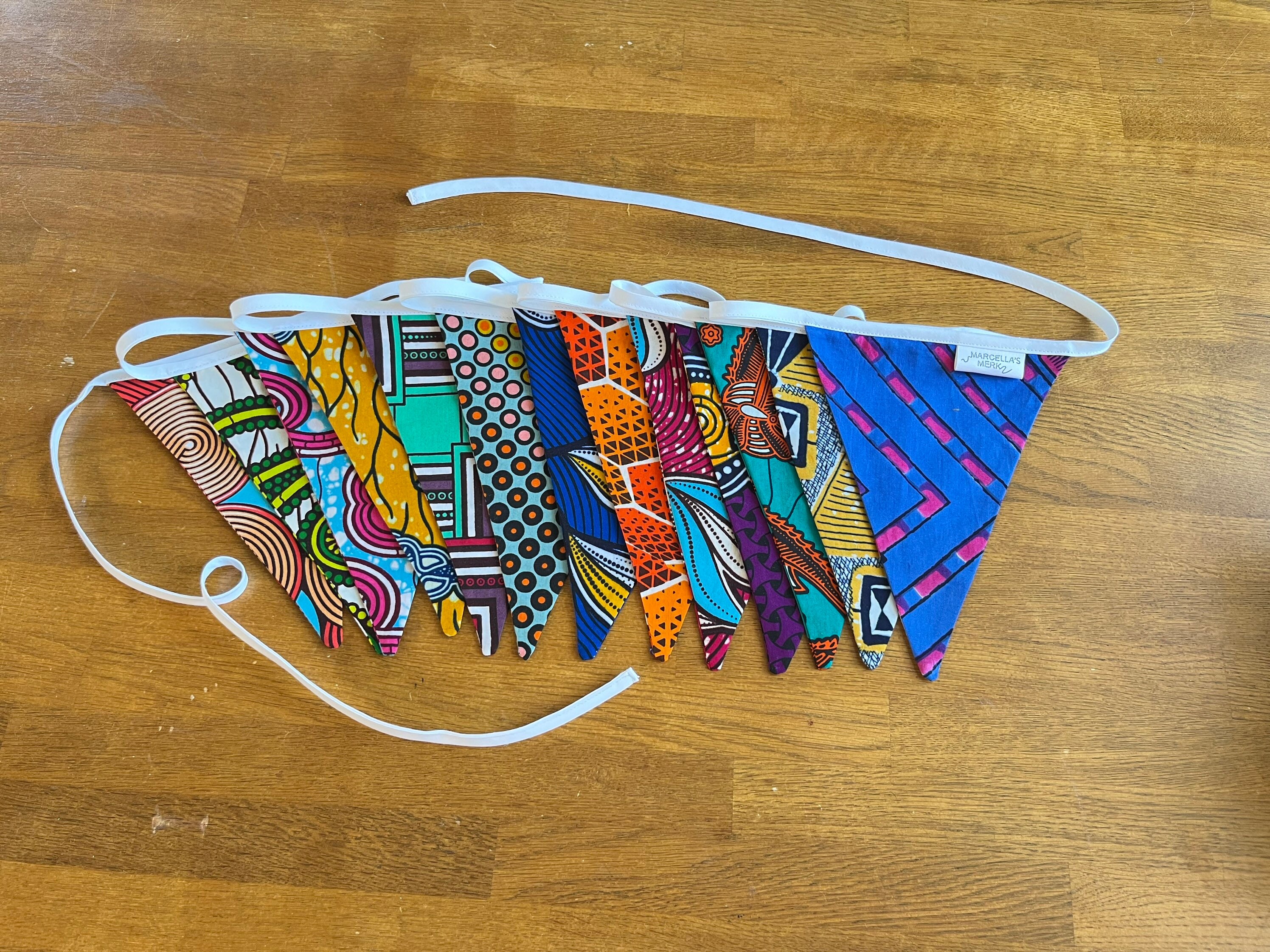 Fabric Garlands | Fabric Bunting African Wax Fabric - Etsy