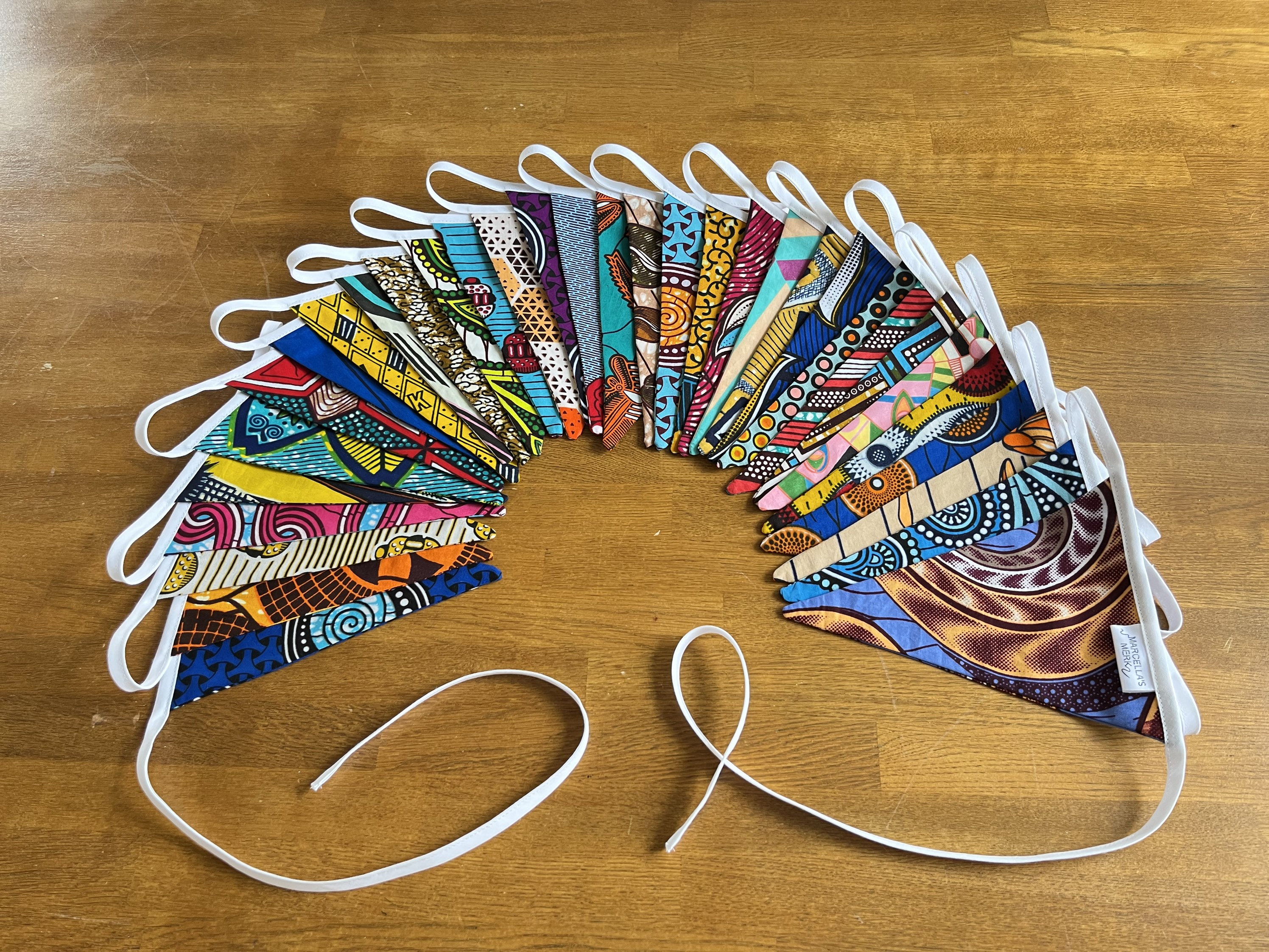 Fabric Garlands | Fabric Bunting African Wax Fabric - Etsy