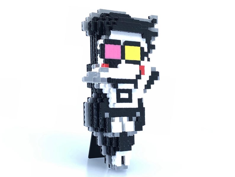 Spamton Figure - Deltarune - Undertale - 3D Perler Bead Sprite - 3D ...