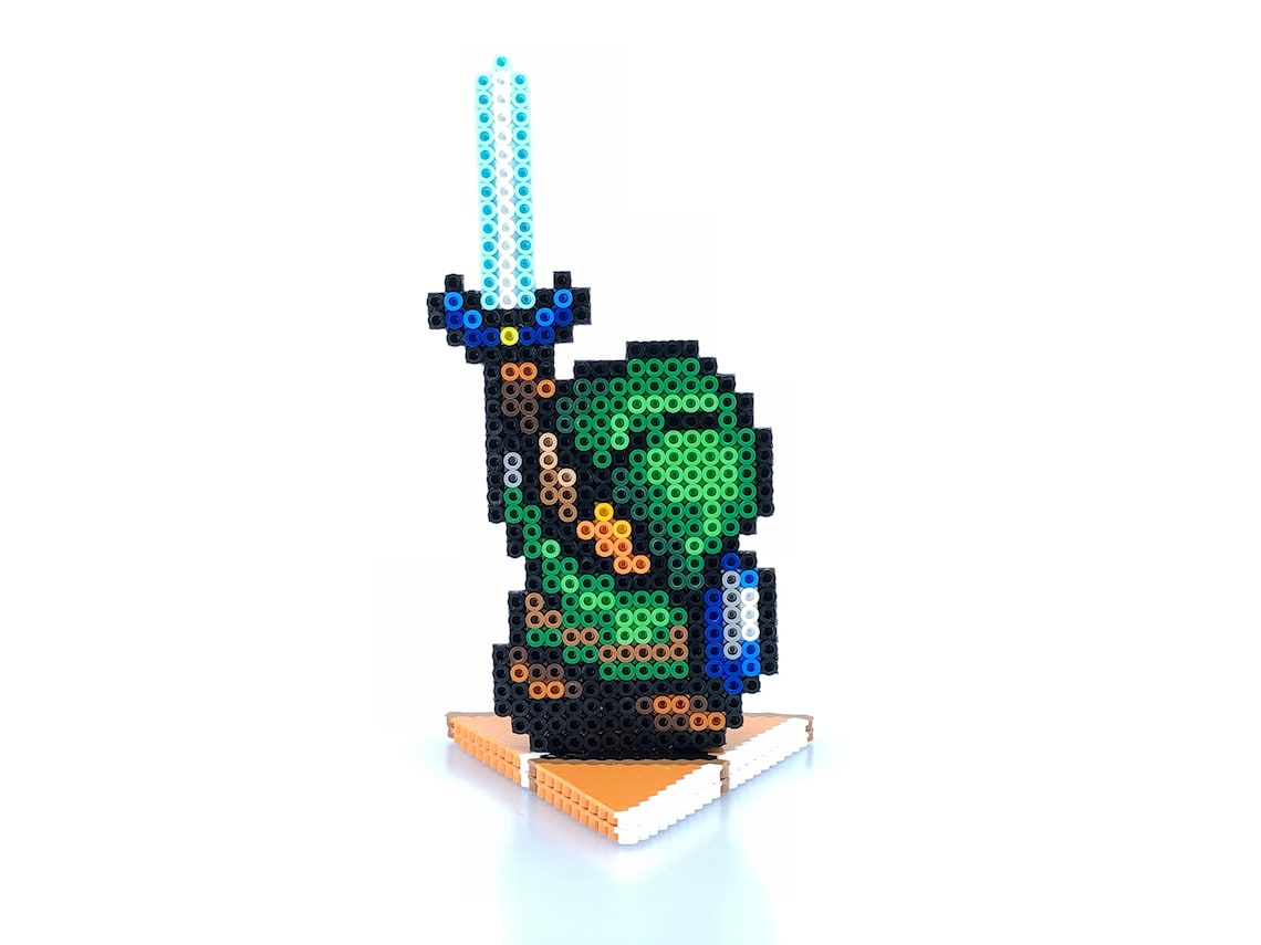 Link Figure With Triforce Base Legend of Zelda Figure Link - Etsy